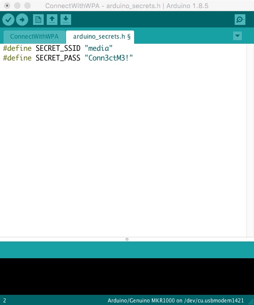 Connect a MKR1000 to the Campus WiFi – FAB-CRE8
